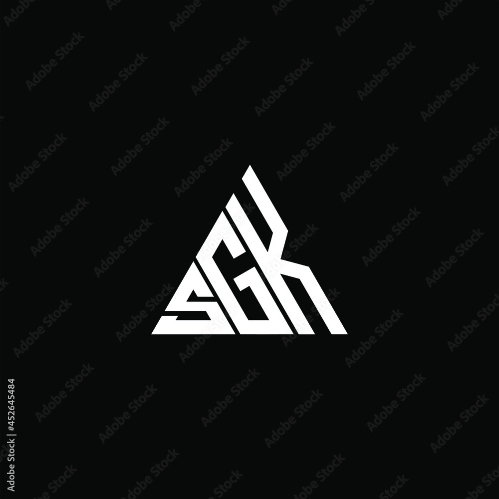 SGK letter logo creative design. SGK unique design Stock Vector | Adobe ...