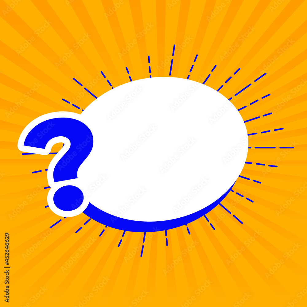Question mark sign icon, vector illustration. Flat design style with ...