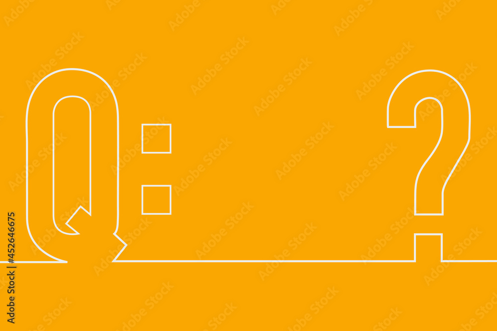 Question mark sign icon, vector illustration. Flat design style with ...