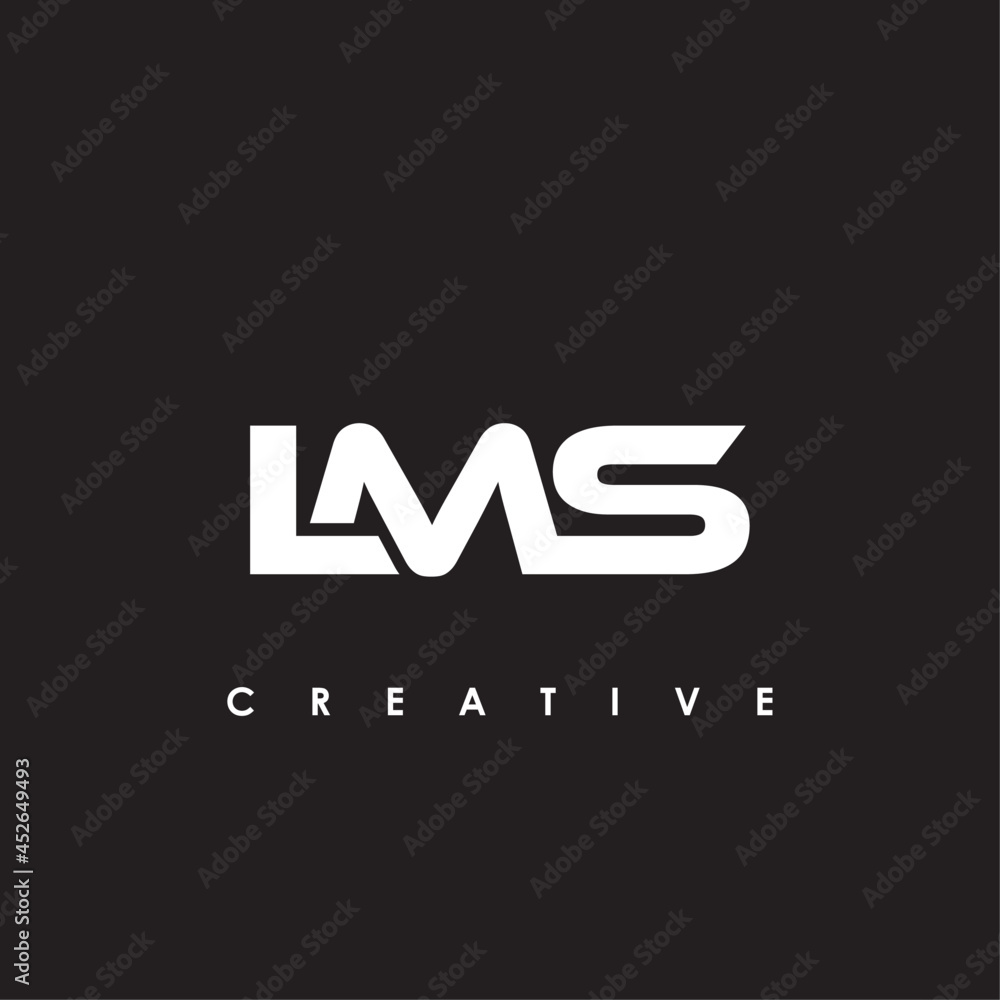 LMS Letter Initial Logo Design Template Vector Illustration Stock ...
