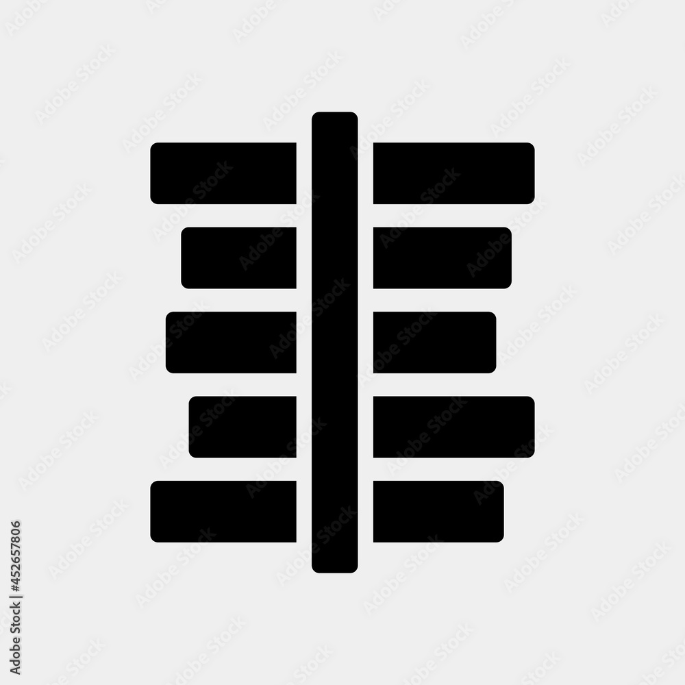 Vector illustration of gantt chart icon in solid style for any projects ...