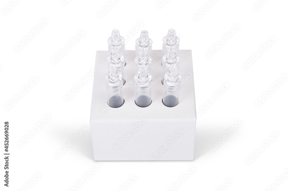 Test tube paper rack isolate is on white background with clipping path ...