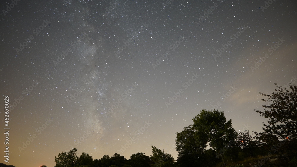 ceu estrelado galaxia espaço Stock Photo | Adobe Stock
