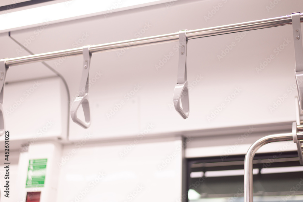 Handle loop for passeger holding on the train,Safety handle in subway ...
