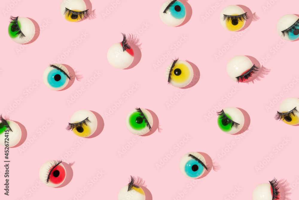 Pastel Eyeball Background