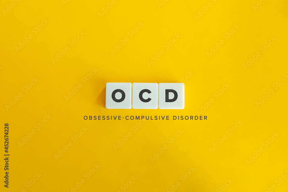 OCD (obsessive compulsive disorder) banner. Stock Photo | Adobe Stock