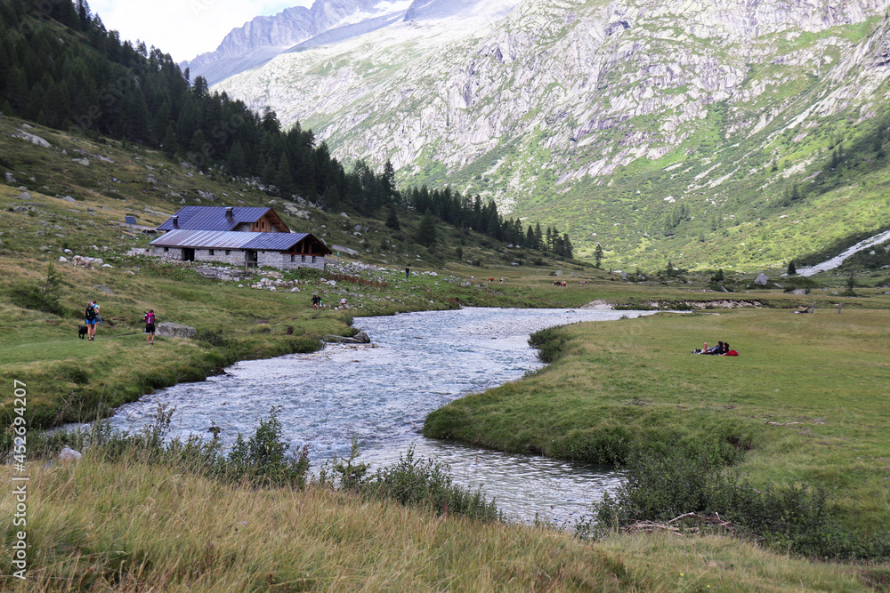 PANORAMA DELLA VAL DI FUMO IN TRENTINO Stock Photo | Adobe Stock