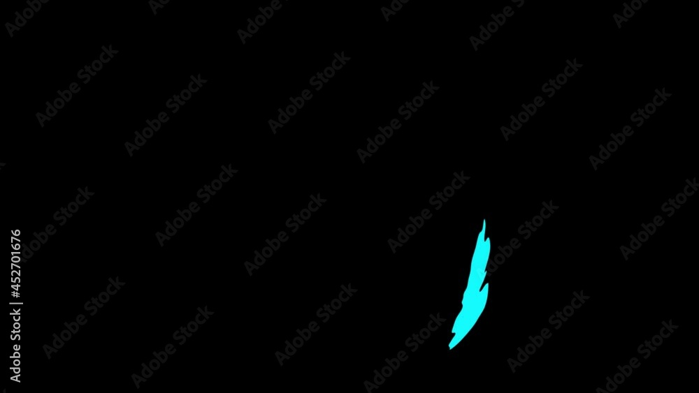 Motion element splash and swoosh fx done in a 2D style. Overlay onto ...