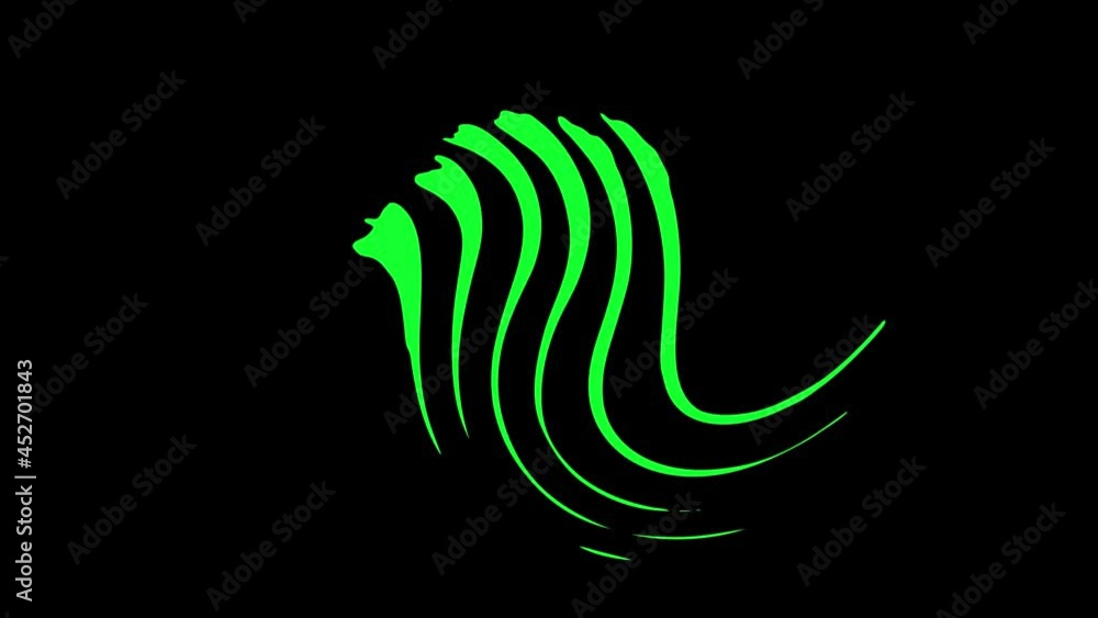 Motion element splash and swoosh fx done in a 2D style. Overlay onto ...