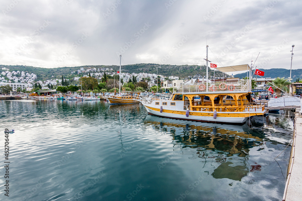Gundogan Marine view in Bodrum. Bodrum is populer tourist destination ...