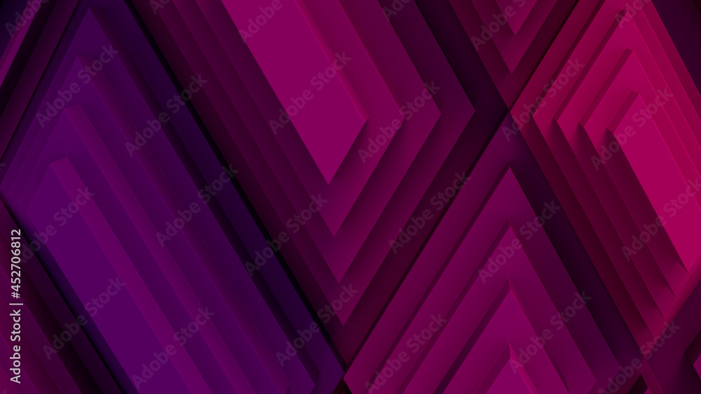 Pink and Purple Tech Background with a Geometric 3D Structure. Clean ...