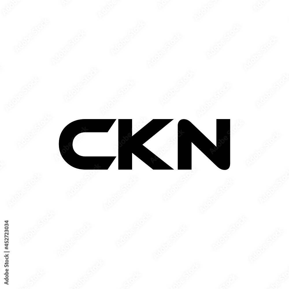 CKN letter logo design with white background in illustrator, vector ...