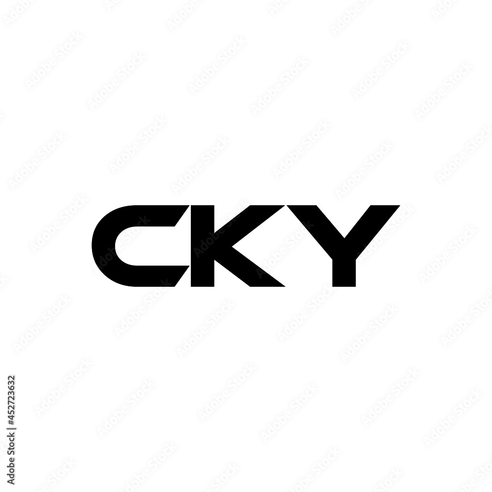 CKY letter logo design with white background in illustrator, vector ...