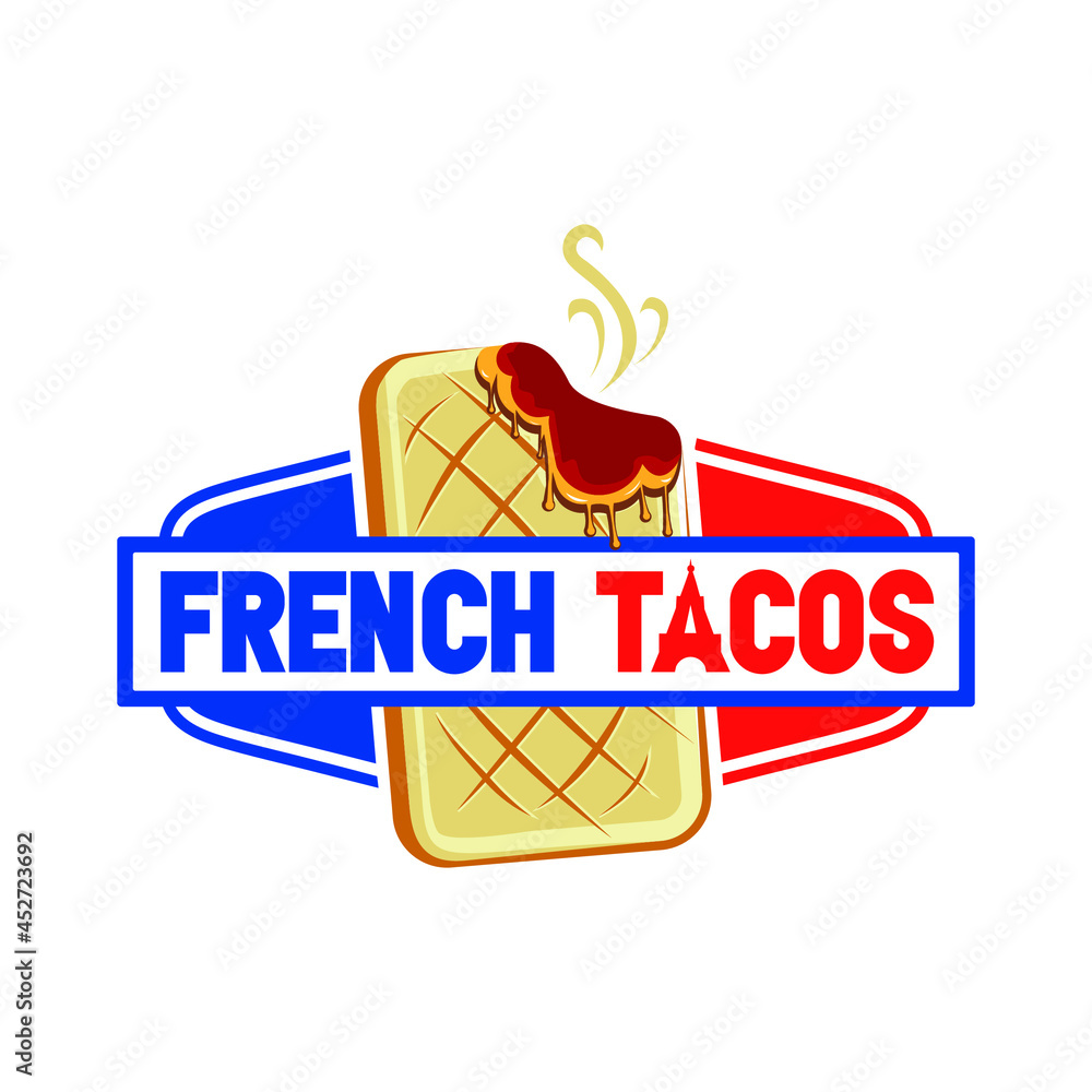 french tacos logo design inspiration Stock Vector | Adobe Stock