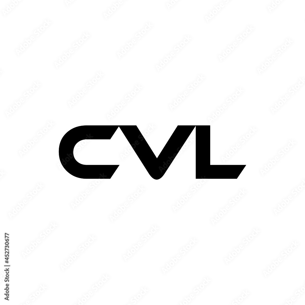 CVL letter logo design with white background in illustrator, vector ...