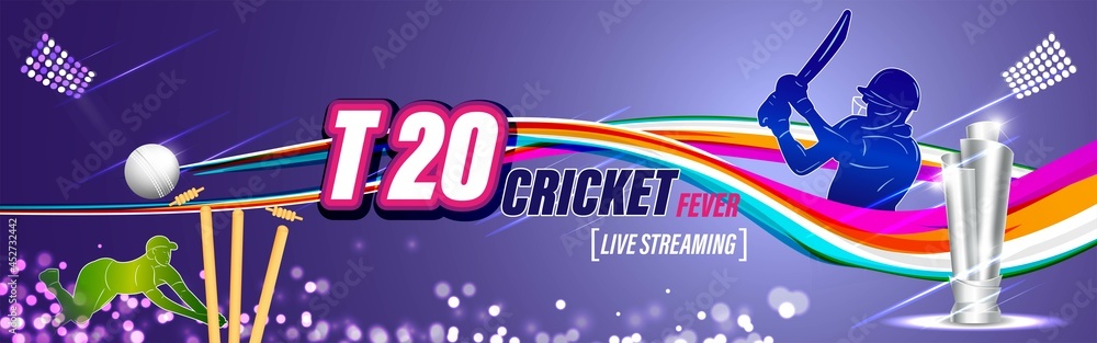 ICC Men's T20 World Cup cricket championship abstract background. Stock ...