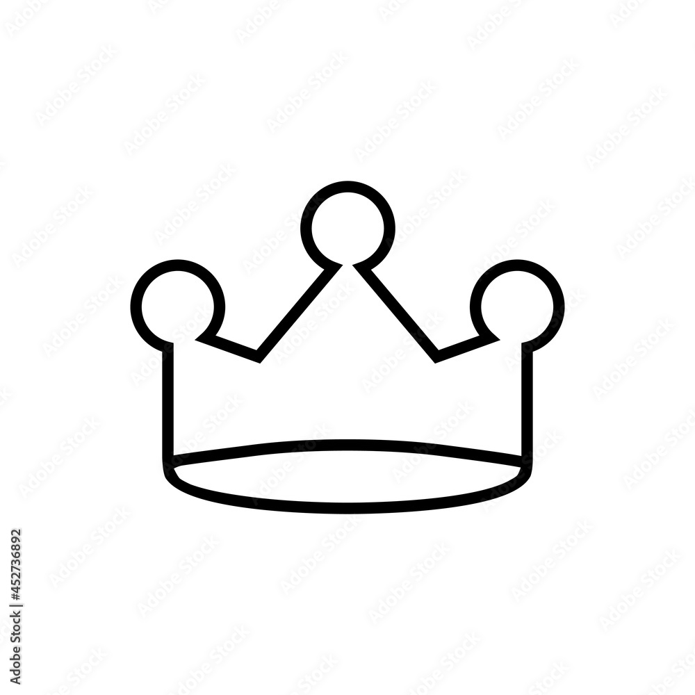 Crown vector icon. King illustration sign. Queen symbol. monarchy mark ...