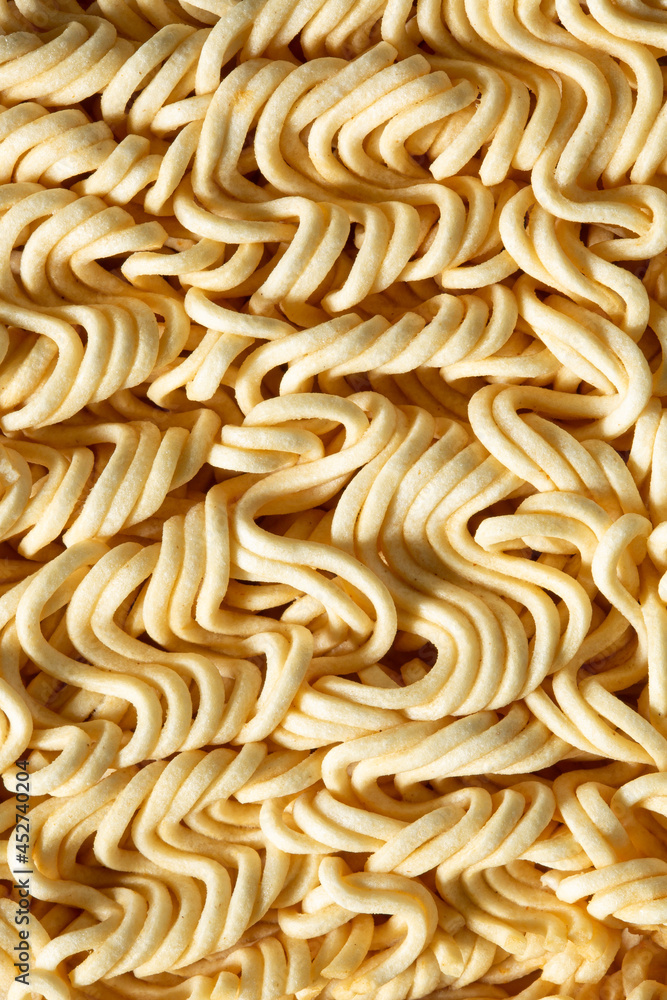 Macro Instant Noodles,Texture of instant noodles close up,Japanese Food ...