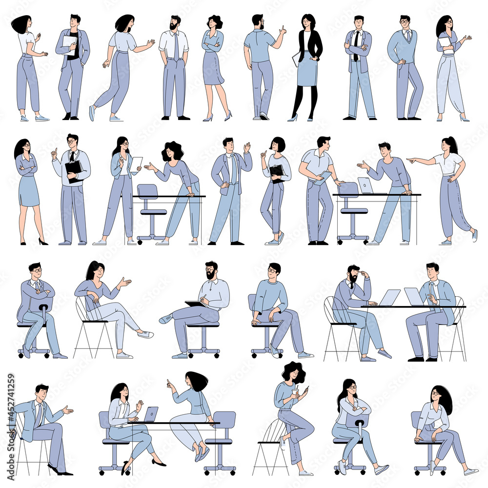 vector cartoon characters Stock Vector | Adobe Stock