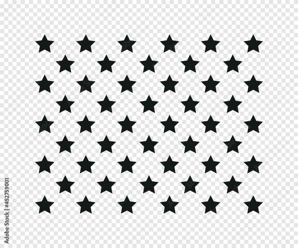 Star Icon, 50 stars, Star Vector Illustration Background Stock Vector ...