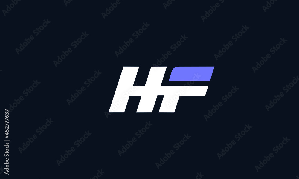 Alphabet letters Initials Monogram logo HF, FH, H and F Stock Vector ...