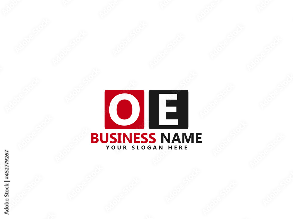 OE O&E Letter Type Logo, Creative oe Logo icon design Stock Vector ...