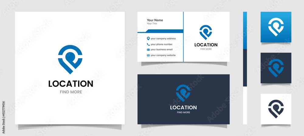 location modern logo good for your technology logo, map logo, location ...