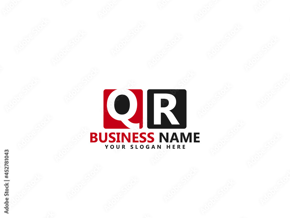 QR Q&R Letter Type Logo Image, qr Logo Letter Vector Stock Stock Vector ...