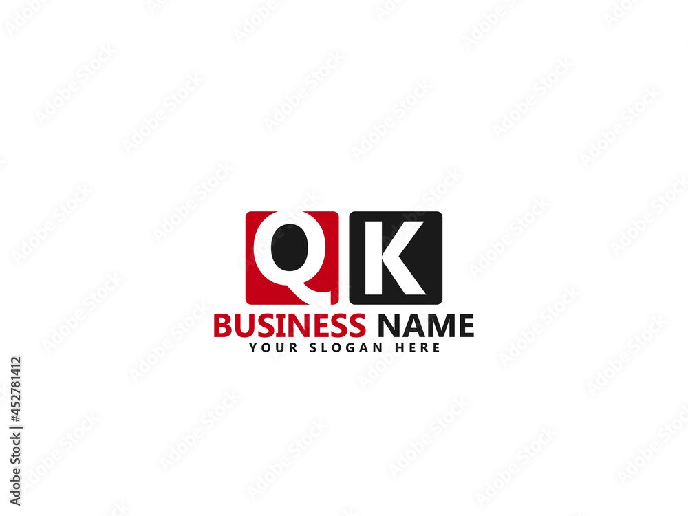 QK Q&K Letter Type Logo Image, qk Logo Letter Vector Stock Stock Vector ...