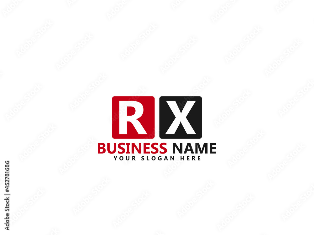 RX R&X Letter Type Logo Image, rx Logo Letter Vector Stock Stock Vector ...