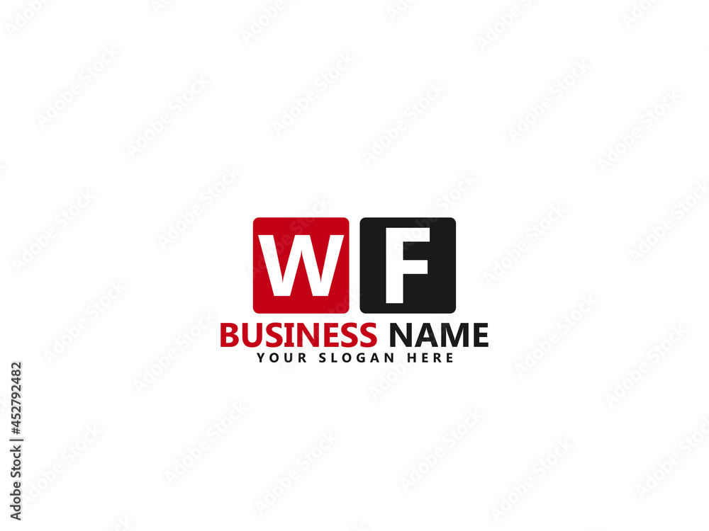 WF W&F Letter Type Logo Image, wf Logo Letter Vector Stock Stock Vector ...
