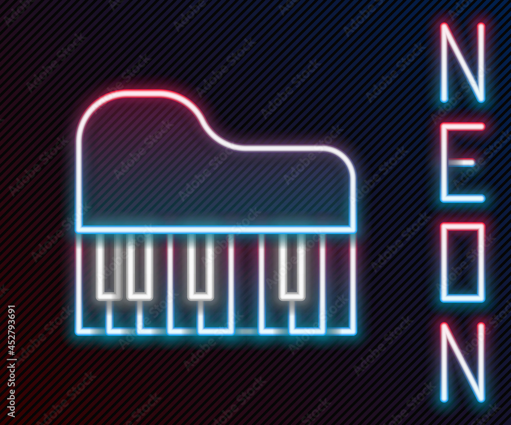 Neon Piano Backgrounds
