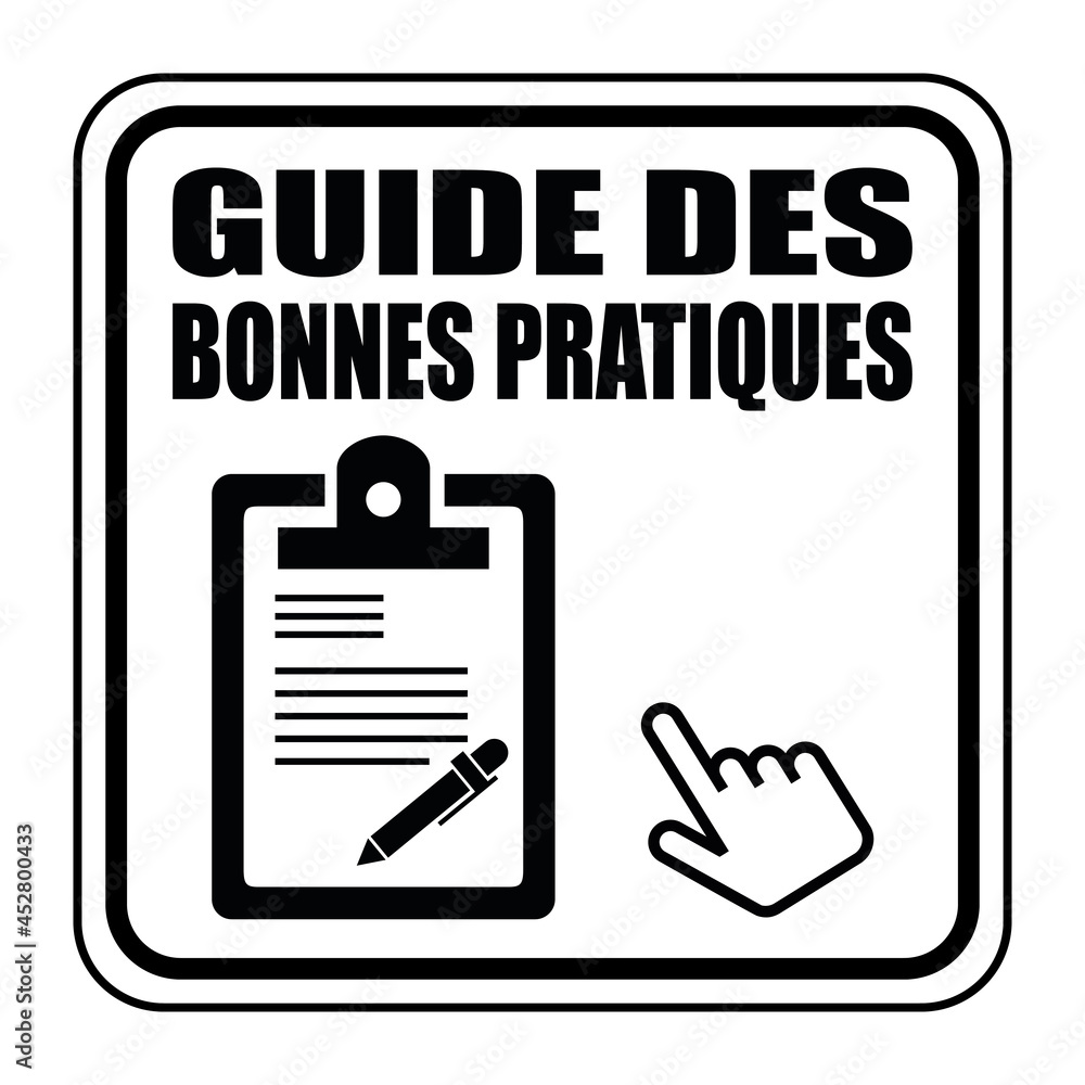 Logo guide des bonnes pratiques. Stock Vector | Adobe Stock Logo guide des bonnes pratiques. Stock Vector | Adobe Stock