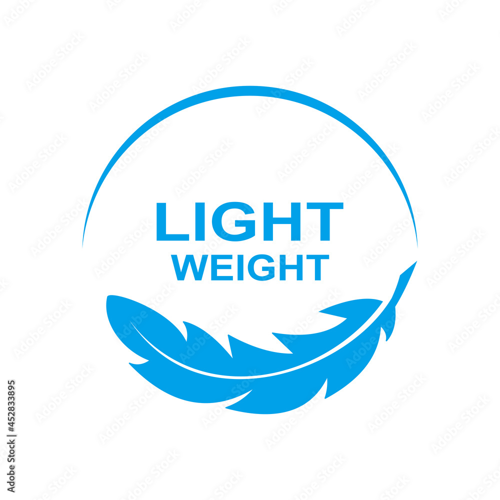 Lightweight feather icon on white background lightweight vector icon ...