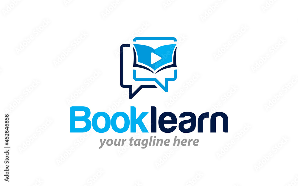 Vector illustration of graphic logo design template for student online ...