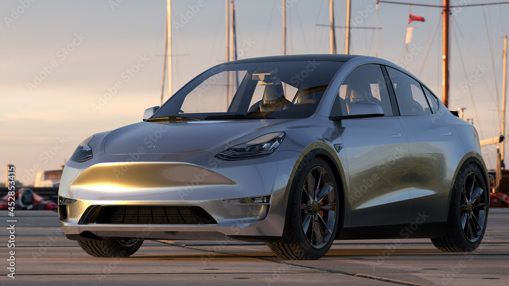 Tesla Model Y, Electric SUV with the possibility of autonomous driving ...