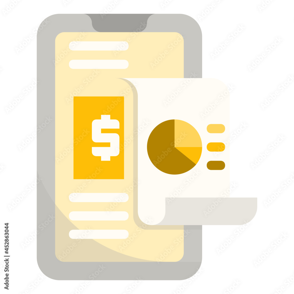 expense flat icon Stock Vector | Adobe Stock
