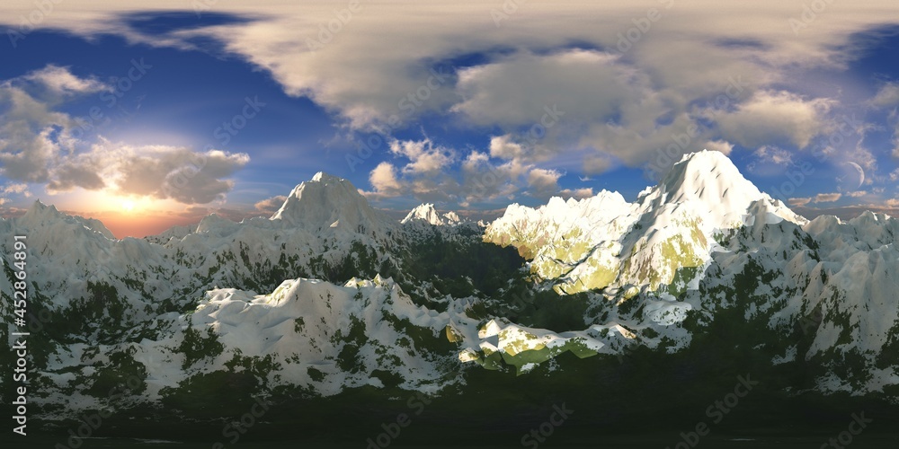 HDRI, environment map , Round panorama, spherical panorama, equidistant ...