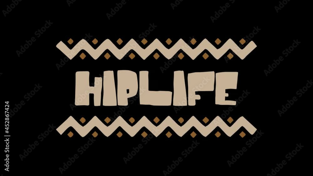 Hiplife. African music style. Transparent Alpha channel. 4K video ...