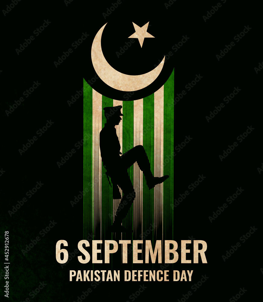 6 September defence day of Pakistan, youme difa, Elements, Illustration ...