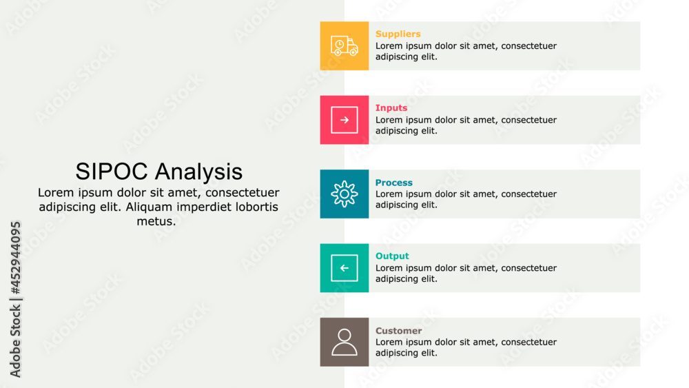 SIPOC Model diagram used for process mapping and quality management ...