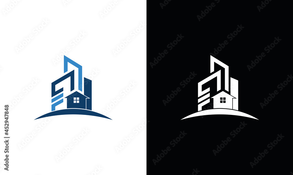 Real estate and building house logo icon Template Stock Vector | Adobe ...