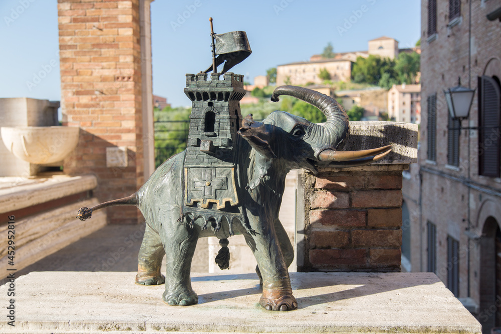 Contrade of Siena historic town in Italian Tuscany - Torre's symbol is ...