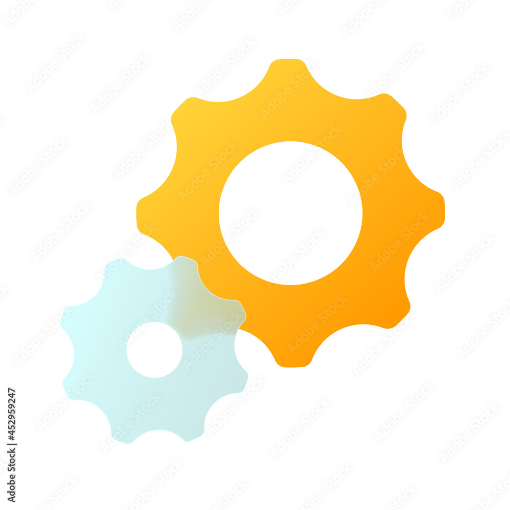 Vector modern trend icon in the style of glassmorphism with gradient ...