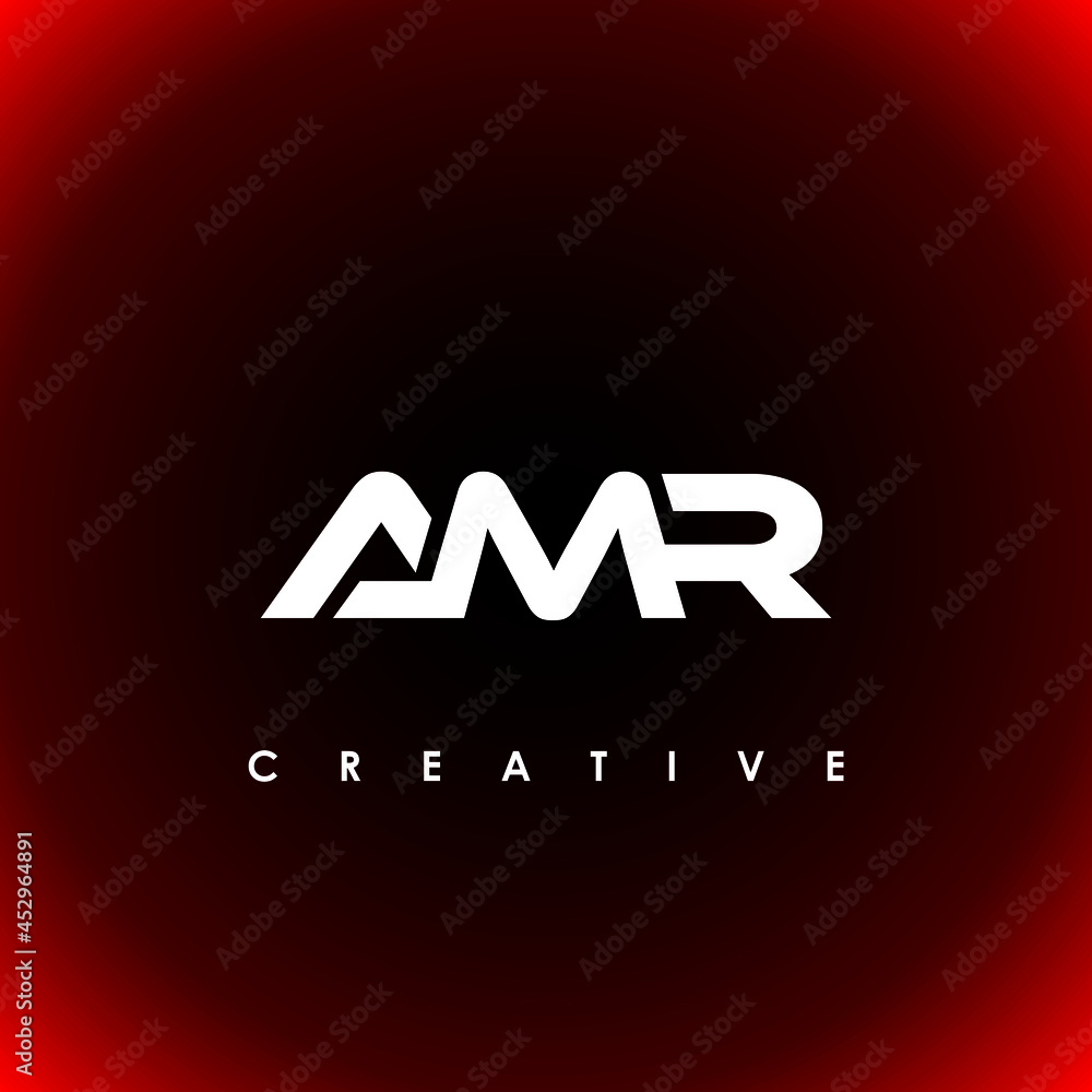 AMR Letter Initial Logo Design Template Vector Illustration Stock ...