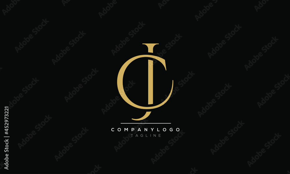Alphabet letters Initials Monogram logo CJ, CJ INITIAL, CJ letter Stock ...