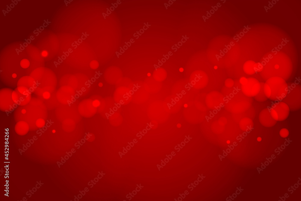 abstract red blurred gradient background with bokeh, vector ...