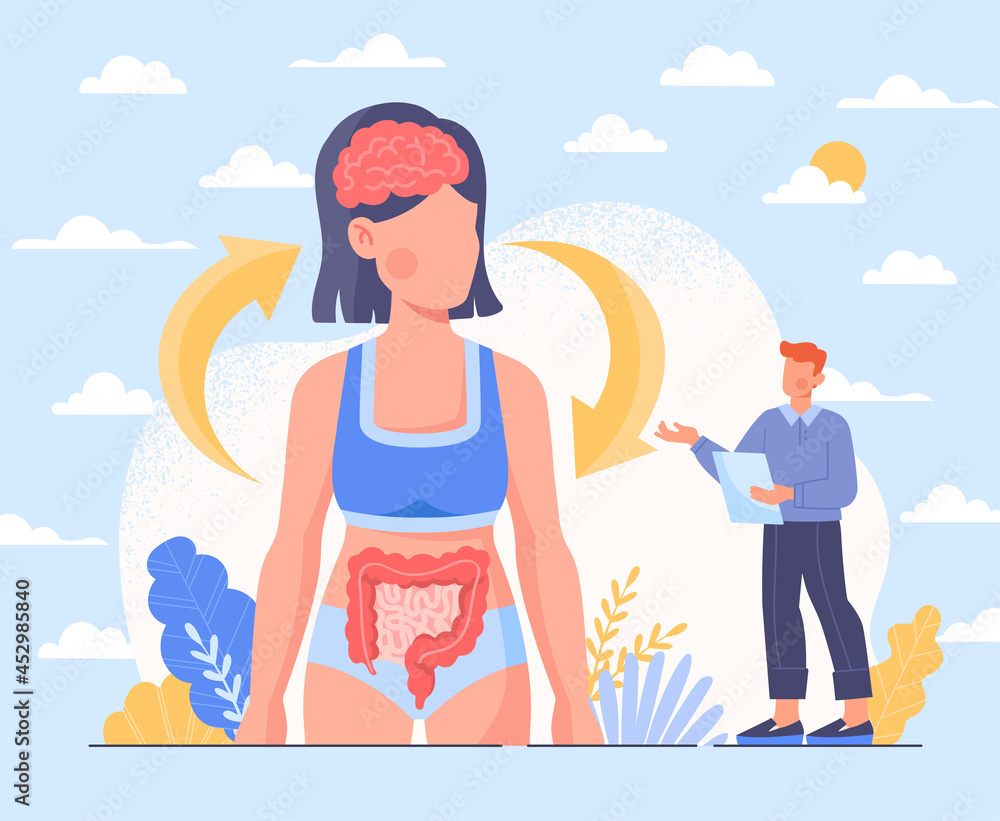 Neurohumoral regulation of digestive system. Brain affects functioning ...