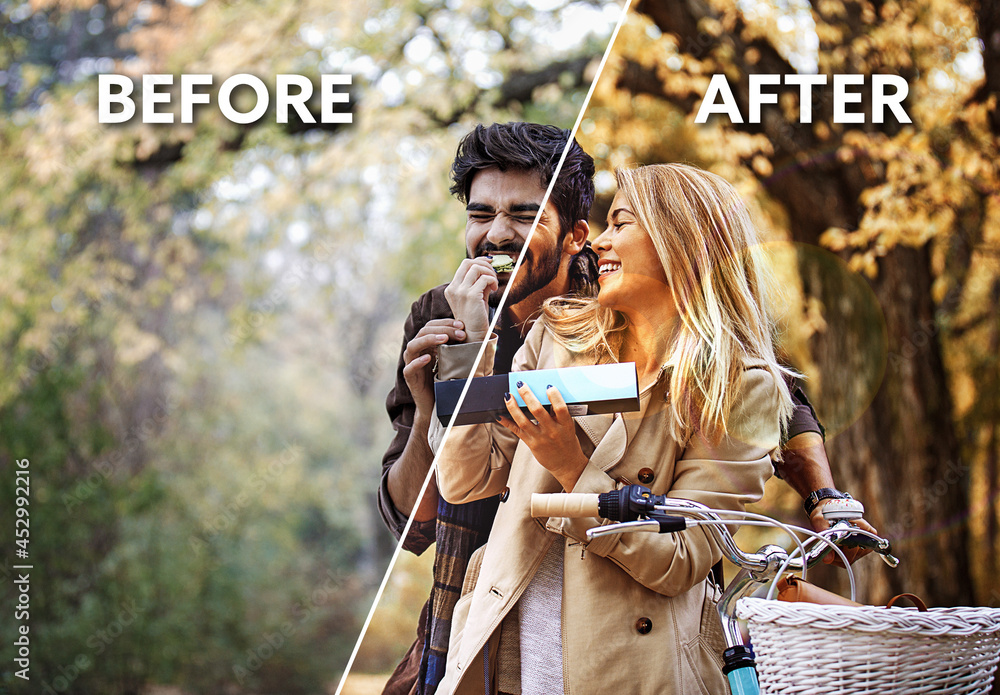 Before and After Photo Effect Stock Template | Adobe Stock