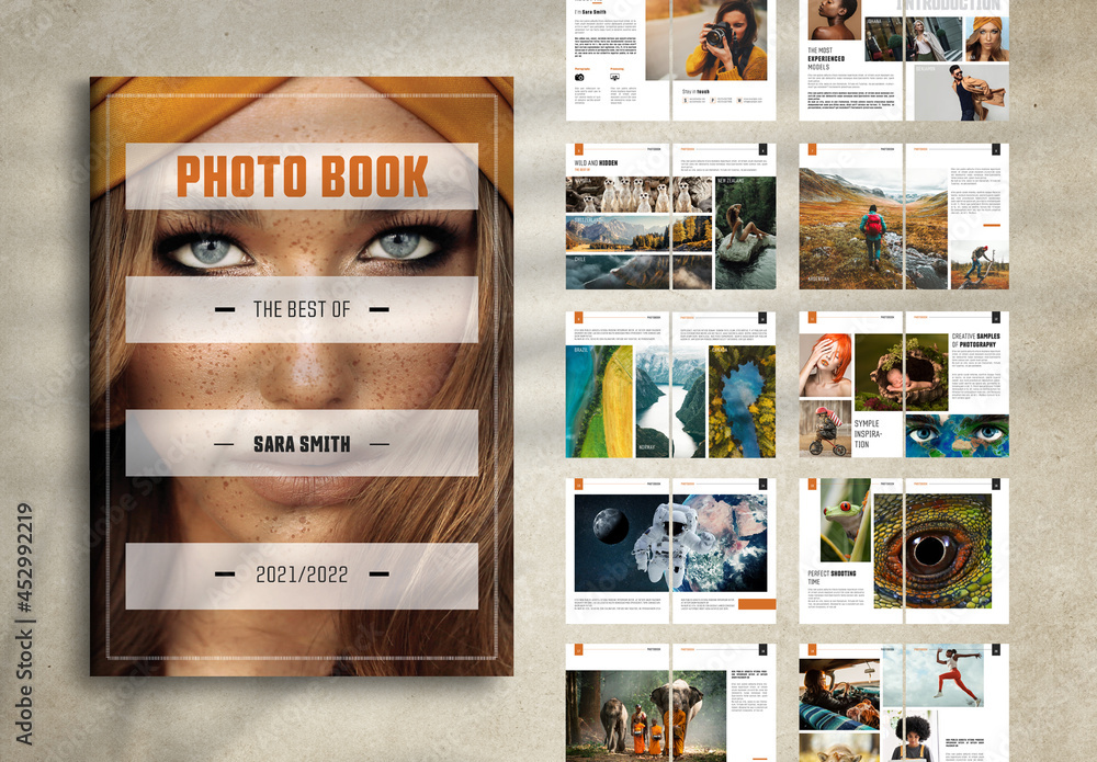 Photobook Layout Stock Template | Adobe Stock